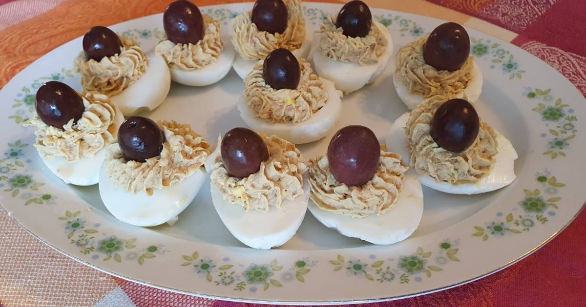 Huevos rellenos - 1,049 recetas caseras- Cookpad