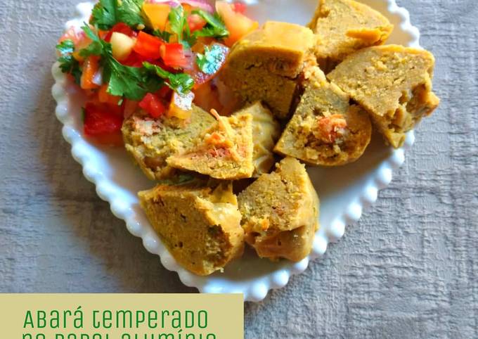 Abará no papel alumínio Receita por Delícias da Tia Paula - Cookpad