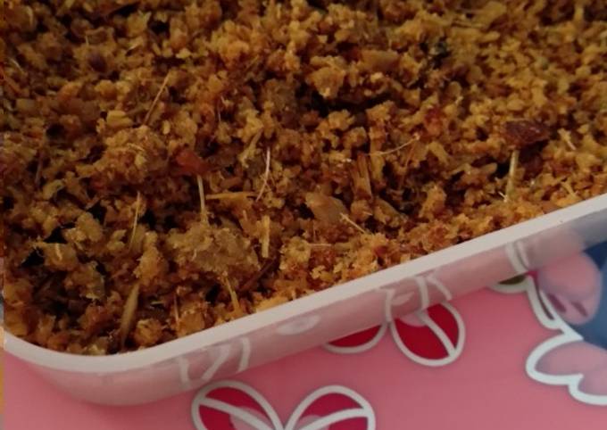 Resep Abon ikan bandeng (bajabu) oleh Hajrah Shaheerah - Cookpad