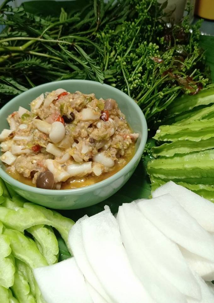 สูตร น้ำพริกปลาทูใส่เห็ด โดย Bowornlug Jane - Cookpad