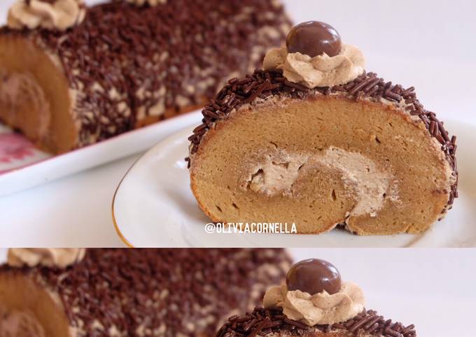 Resep Bolu Gulung Ekonomis Topping Meses oleh olivia cornella - Cookpad