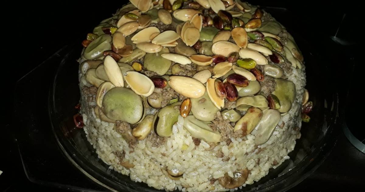 طريقة عمل مقلوبة الفول أو رز بفول على اصولها بطريقة سهلة وسريعة من Zena ...