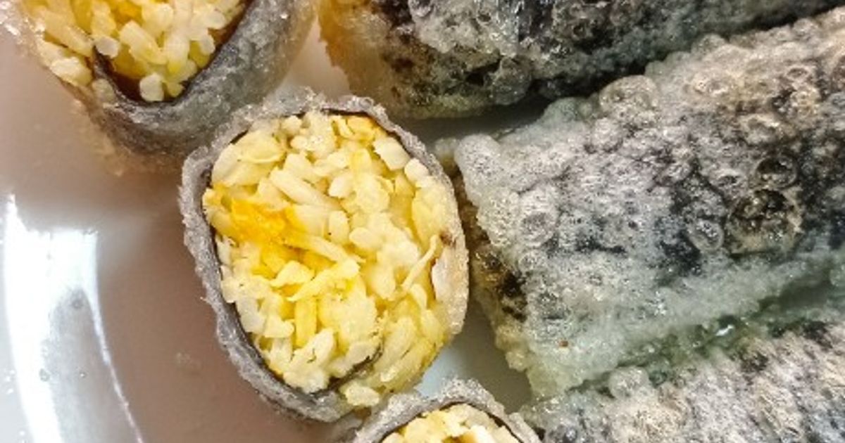 Resep Nasi Gulung Isi Telur, Kentang, Rebon oleh maria dian andriana ...