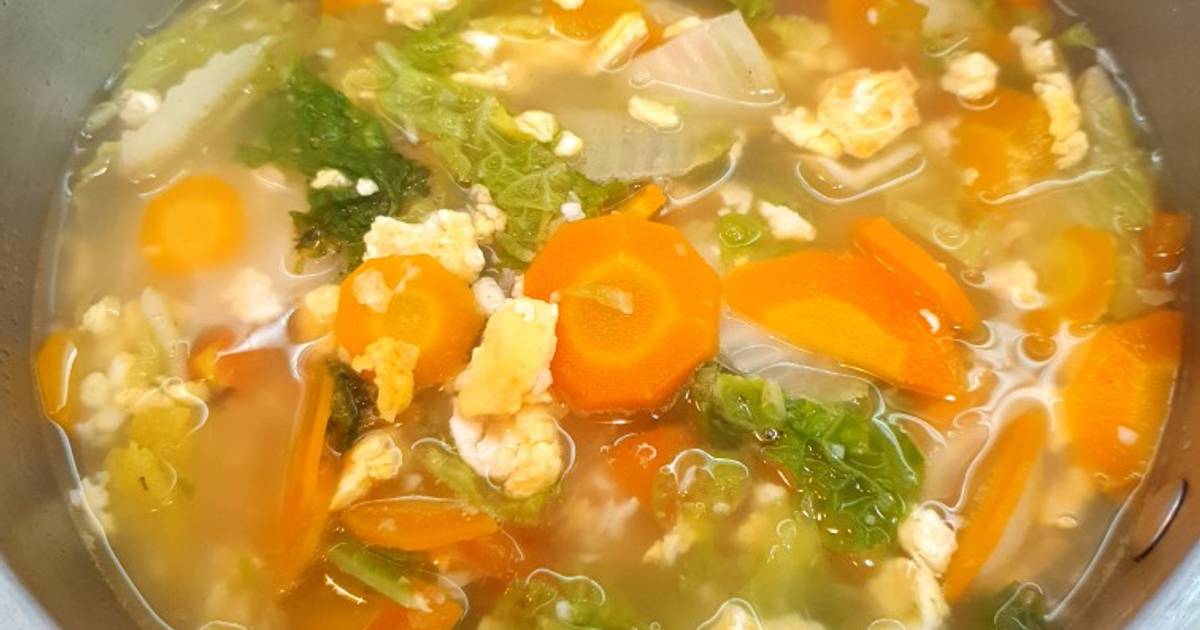 Resep Sop Sawi Putih dan Telur oleh Kartika Sari - Cookpad