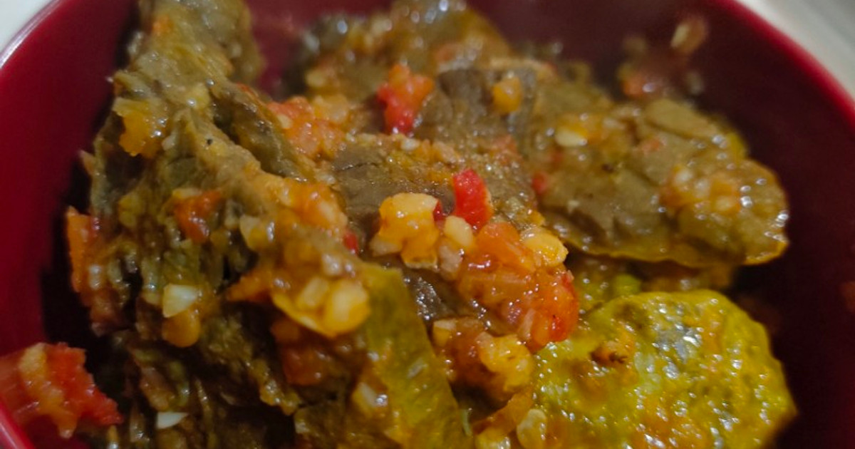 Resep Balado Paru Sapi / Paru Bumbu Merah / Rica Rica oleh Mama Alif ...