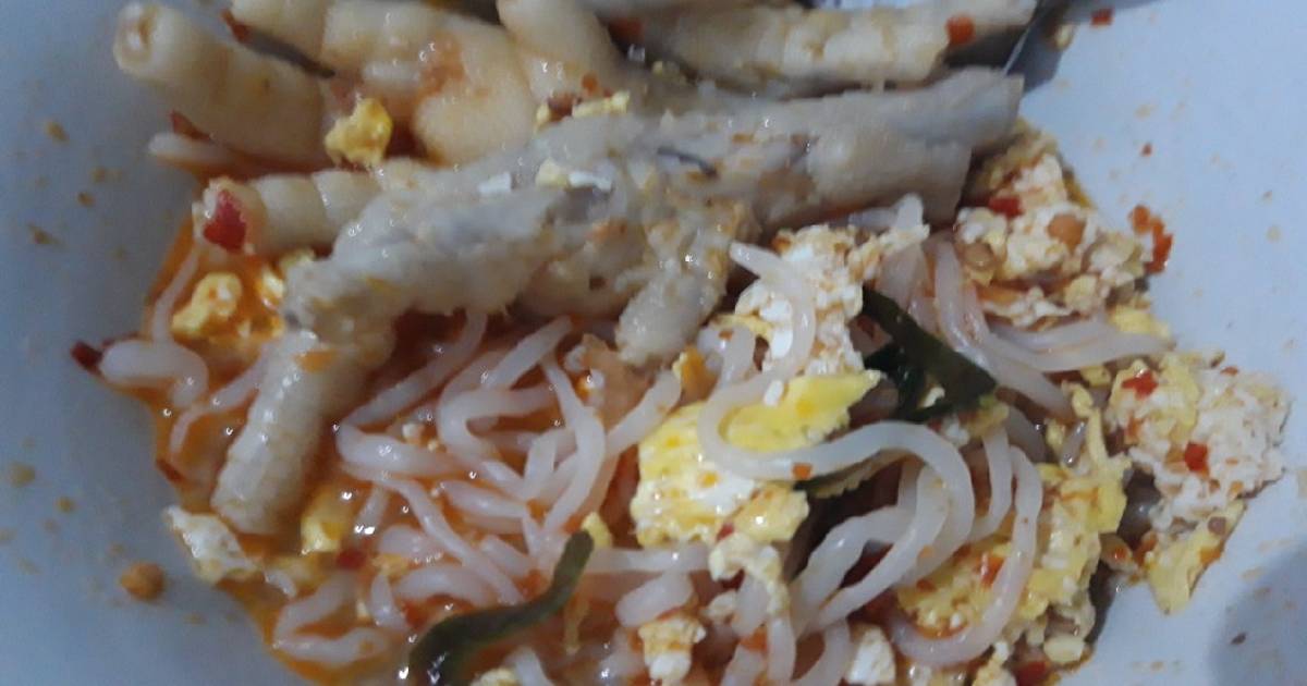 Resep Seblak Mie Shirataki Ceker Telor #DEBM/KETO oleh kania sari - Cookpad