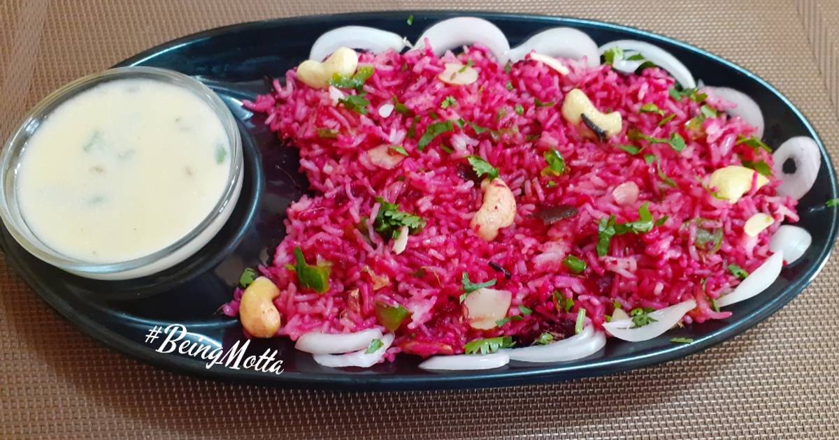 Beetroot Rice Recipe by Jasmin Motta _ #BeingMotta - Cookpad