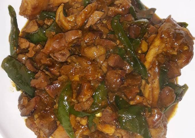 Resep Daging dan Hati Ayam Kecap Cabe Hijau tanpa ungkep oleh Winda ...