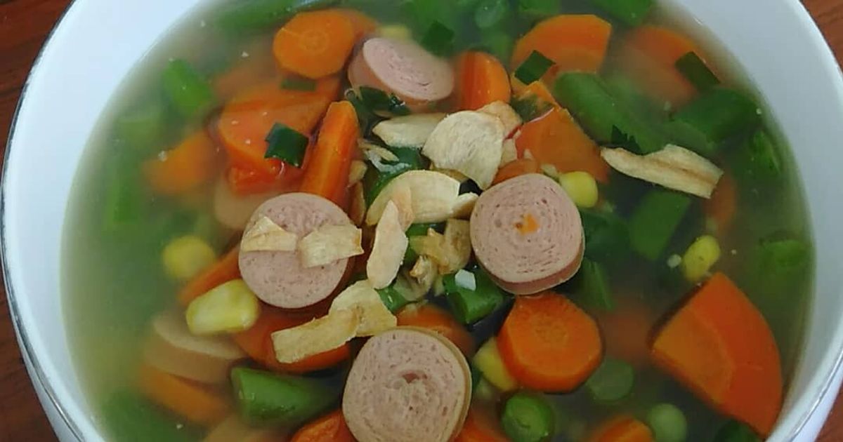 Resep Sop Sayuran Dan Sosis oleh Mama Max - Cookpad