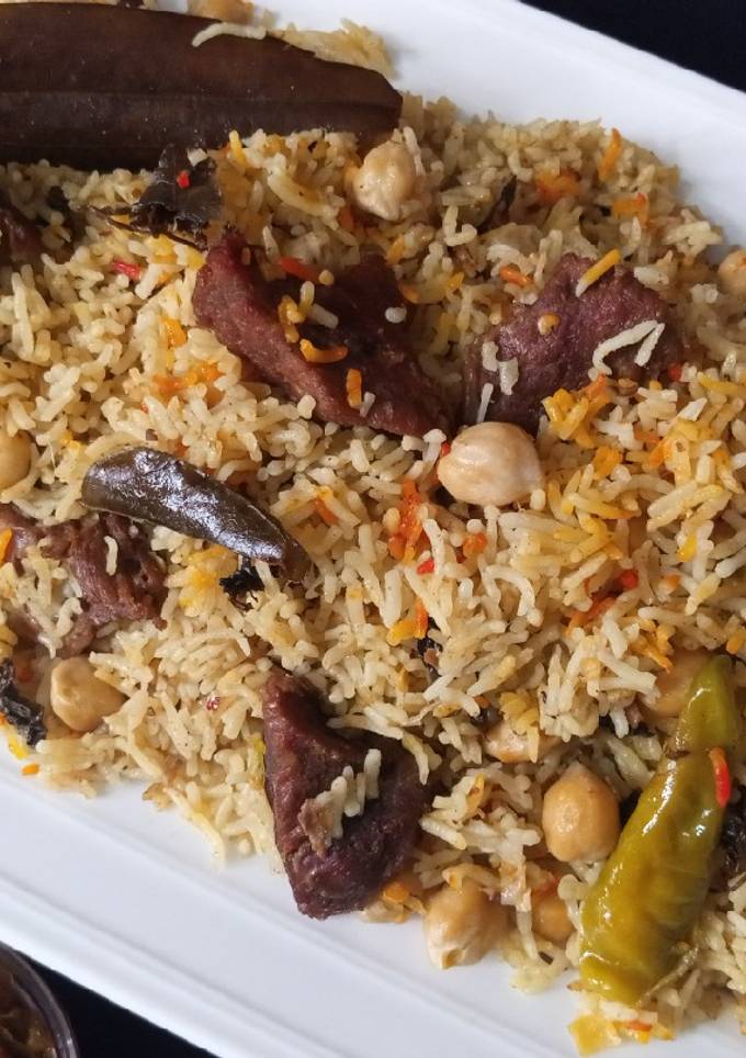Beef Chana Pulao(no tomato) Recipe by Man o Salwa By Neelam Saleem ...
