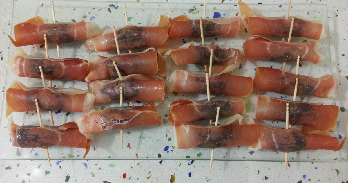 Dátiles con jamón Receta de Mari J.- Cookpad