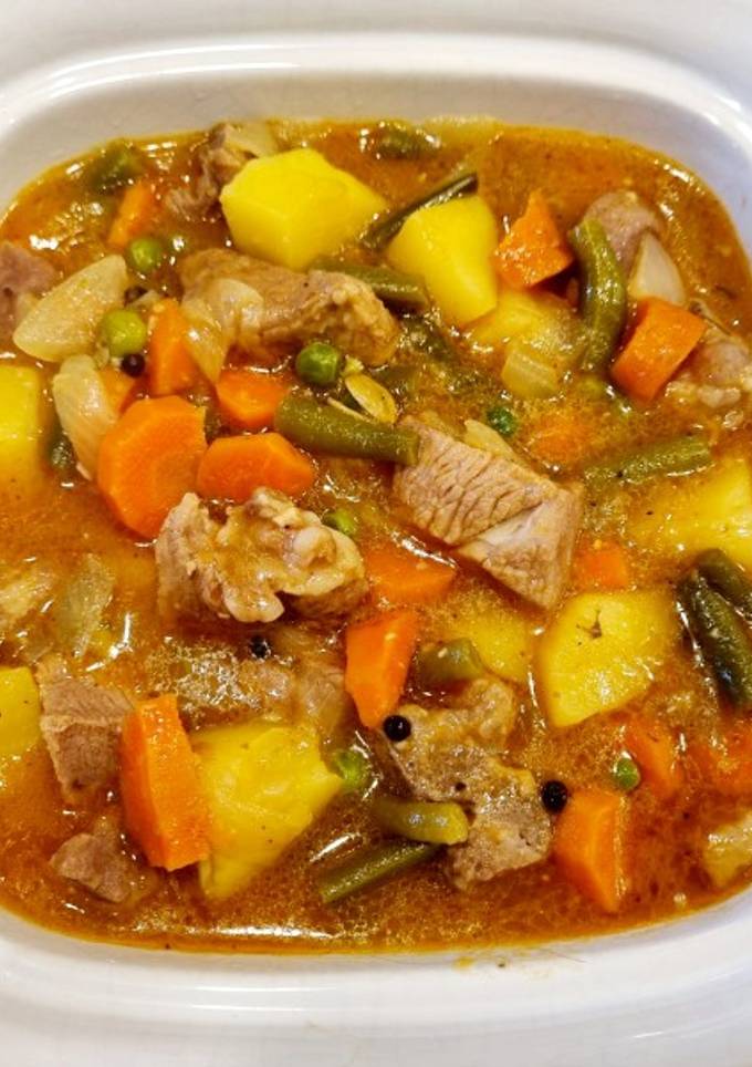 Mutton Stew with Mixed Vegetables Recipe by Kumkum Chatterjee - Cookpad