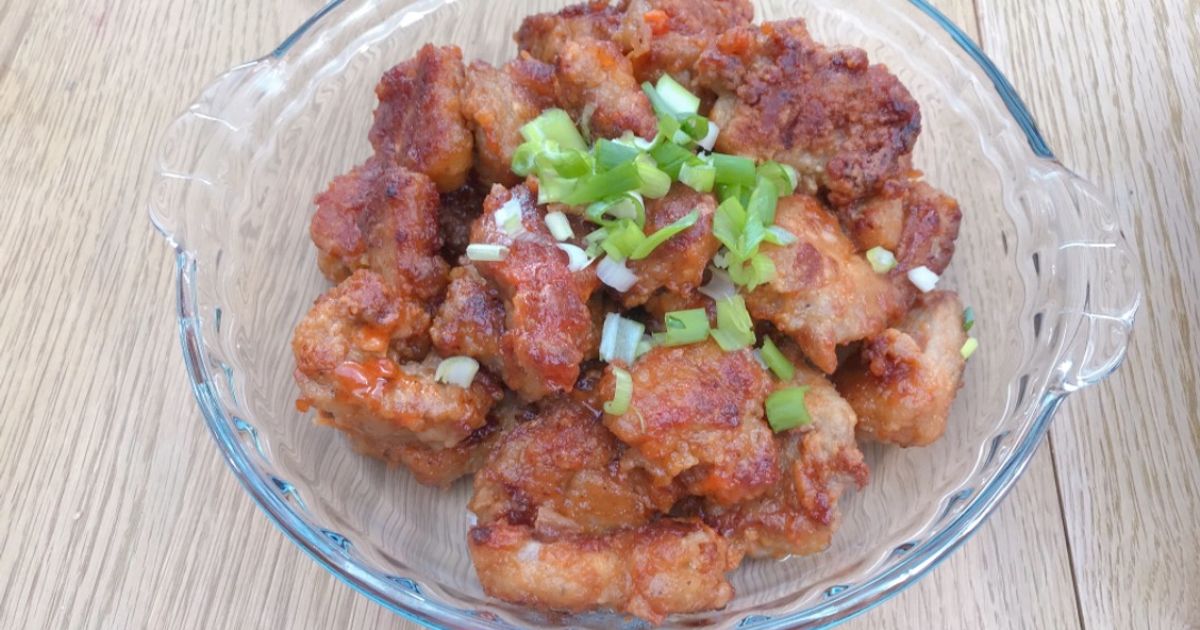 Korean Chilli Paste Mayonnaise Pork Recipe by Jennifer Su - Cookpad