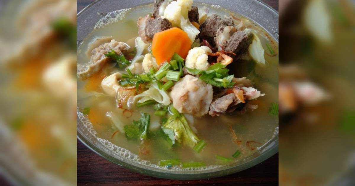 Resep Sup Balungan Bakso Sapi oleh Riski Underline - Cookpad