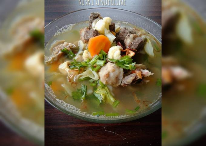 Resep Sup Balungan Bakso Sapi oleh Riski Underline - Cookpad