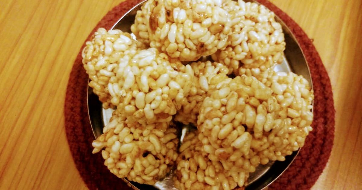 Homemade Puffed Rice Ladoo Recipe by Krishna Biswas - Cookpad