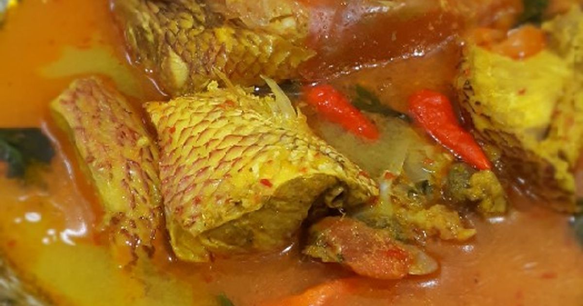 Resep Ikan Kakap Kuah Kuning oleh Citra Pratiwi - Cookpad