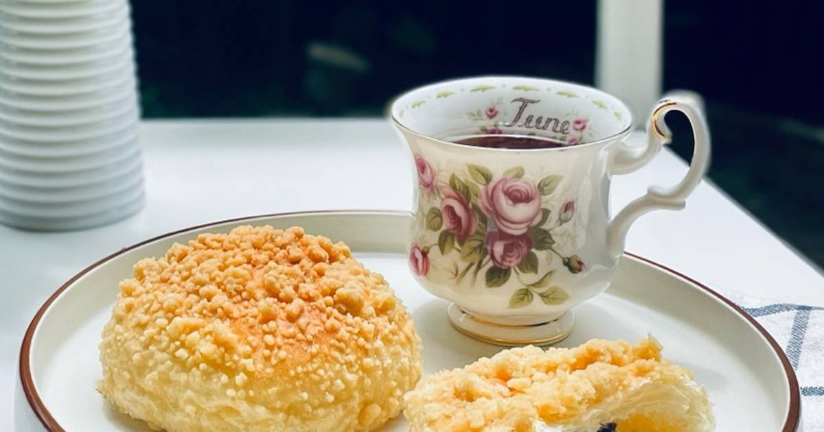 Resep Soboro Ppang (Korean Streusel Bread) oleh Rachma - Cookpad