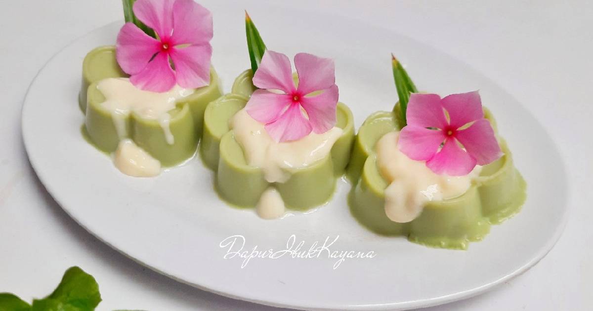 Resep 1049. Puding Bayam Brazil Pandan oleh Dapur Ibuk Kayana - Cookpad