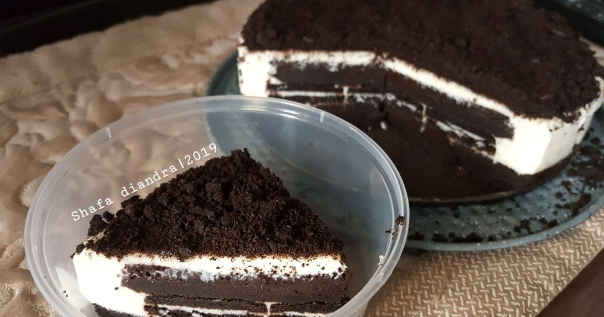 Resep Oreo Cheesecake (No Bake #Dessert)🇺🇸 oleh Shafa Diandra - Cookpad