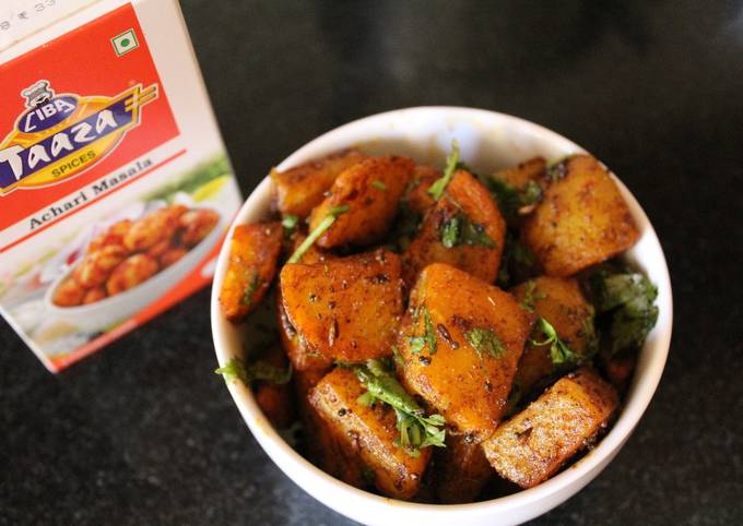 Achari Aloo Recipe by Madhuri's Kitchen - Cookpad