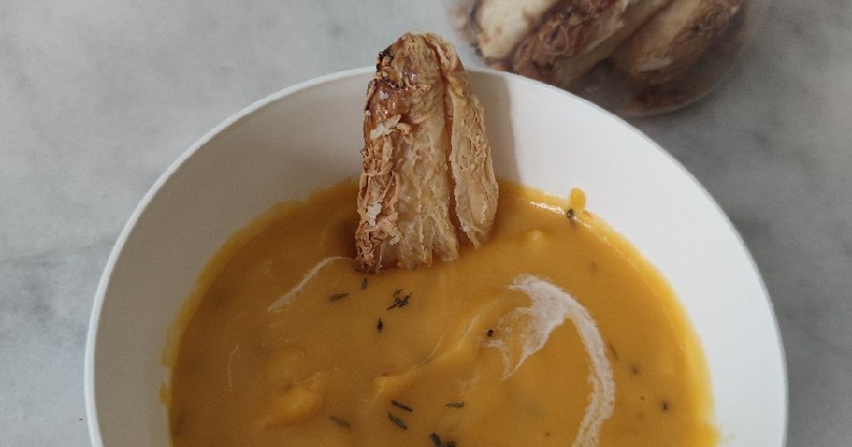 Resep sup labu kuning mpasi rumahan enak dan mudah - Cookpad