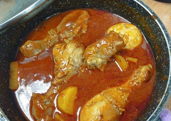 Resep NIGERIAN KARI AYAM DENGAN KENTANG (NIGERIAN CHICKEN CURRY WITH ...