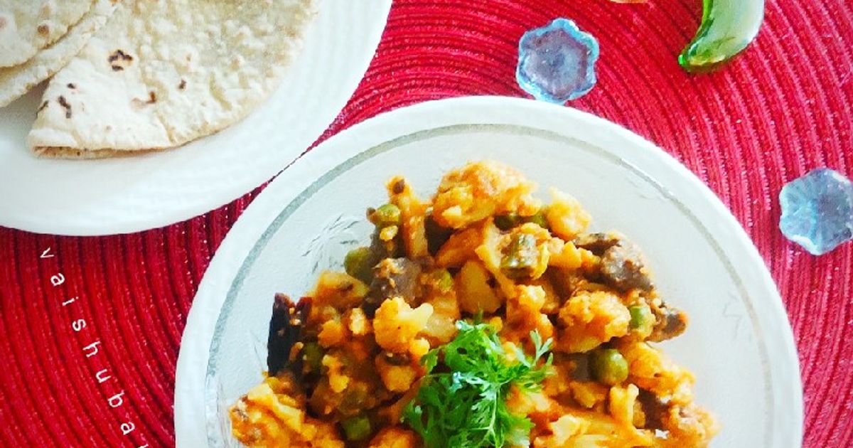 Winter Special Cauliflower And Peas Subji (Gobhi Mutter Subji) Recipe ...