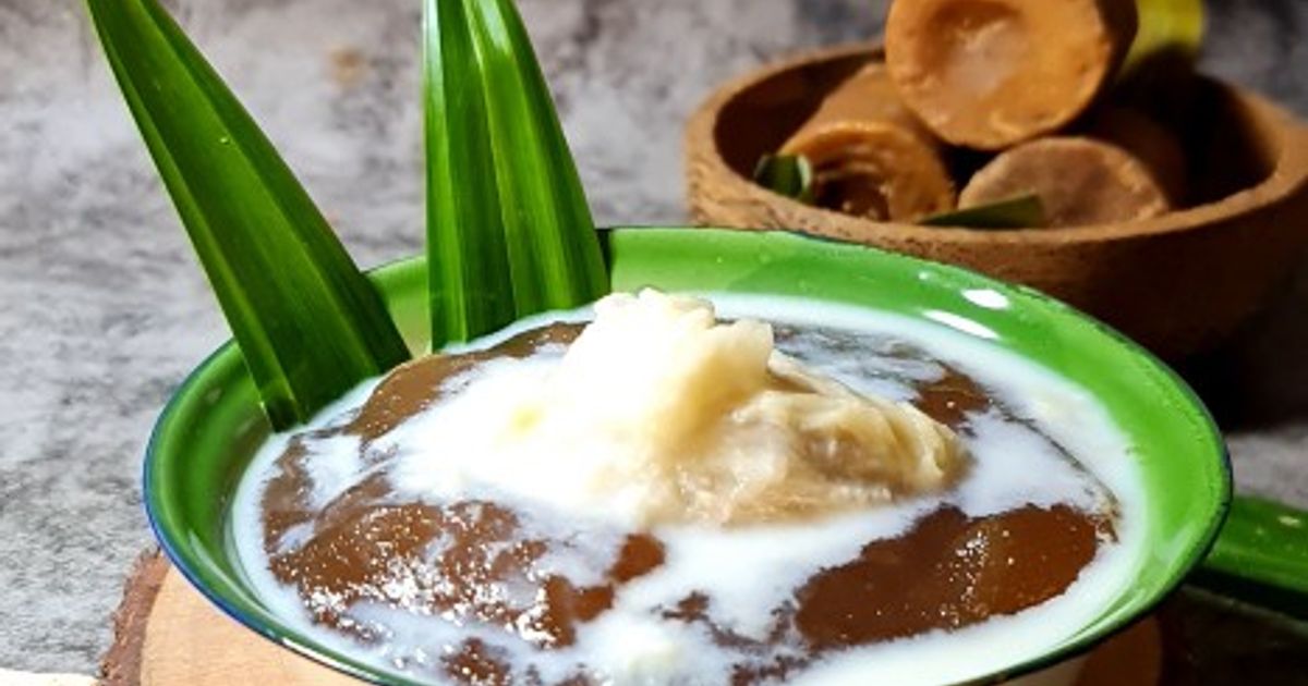 Resep Bubur Sagu Rangi Kuah Durian Santan oleh Windu Restina - Cookpad