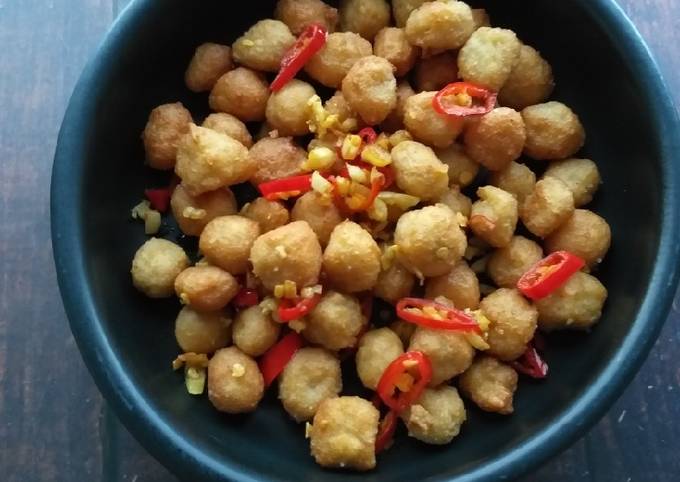 Resep Tahu Pok Pok Cabe Garam oleh Nevi Sutio - Cookpad