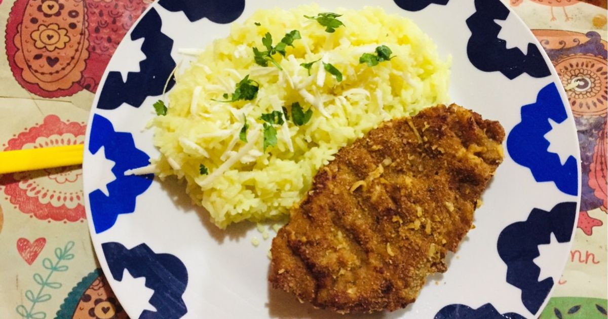 Milanesas De Carne Con Arroz Amarillo Receta de Fer Serrano