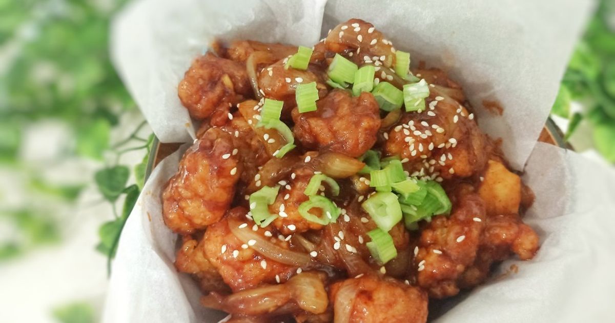 Resep Dakgangjeong Crunchy Korean Fried Chicken oleh Phie Kitchen - Cookpad
