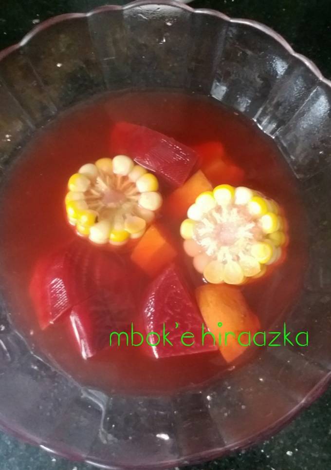 Resep Sup daging babi + ubi bit merah/root beat_____(non halal) oleh ...