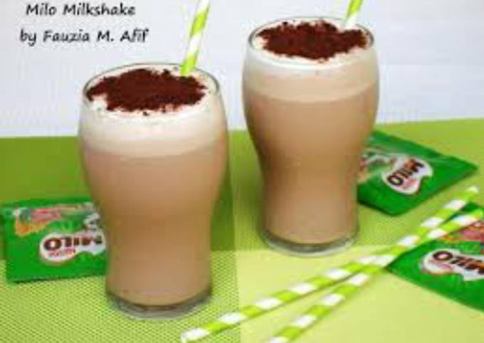 Resep Milo shake oleh Rosida nurrahma - Cookpad