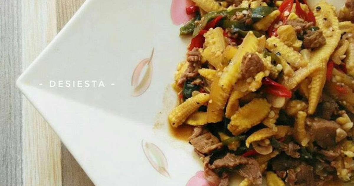 Resep Oseng Putren dan Daging Saus Lada Hitam oleh Desi Estaputri - Cookpad