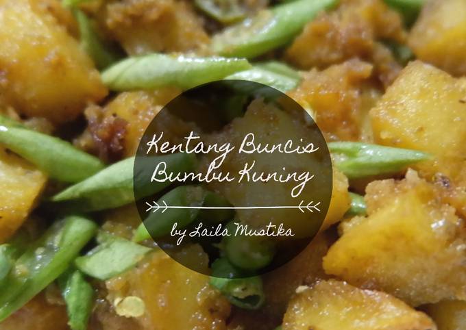 Resep 19 - Kentang Buncis Bumbu Kuning oleh Tika - Cookpad