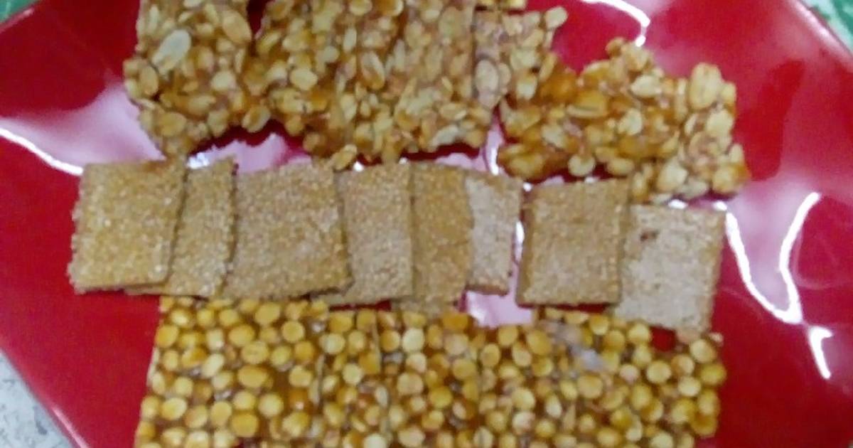 Three types chikki Recipe by Kiran Chhatbar - Cookpad