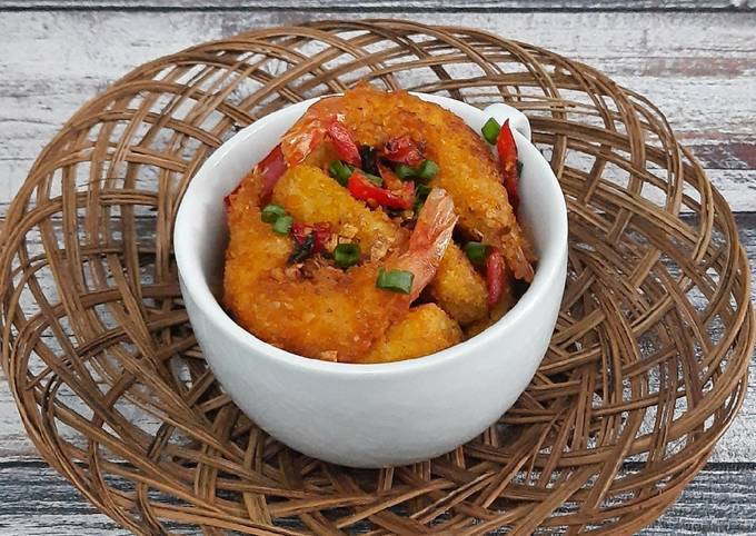 Resep Tahu udang cabai garam oleh Hijriyatul Khusnaini - Cookpad
