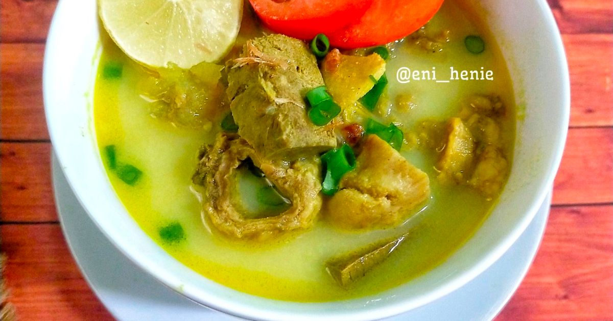 Resep 825. Soto Kuning Khas Bogor (Daging Dan Jeroan Sapi) Ala Ibu oleh ...