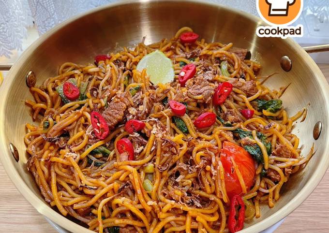Resipi 👩‍🍳Mee Goreng Daging oleh Mahadiah - Cookpad
