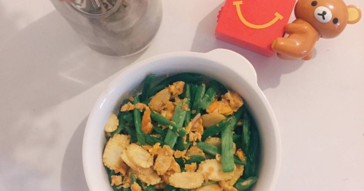 Resep Tumis Buncis Telur oleh Nila Novi - Cookpad