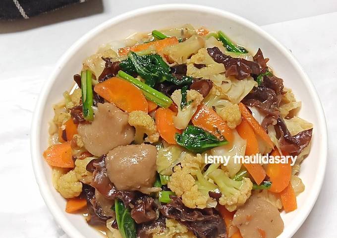 Resep Capcay Jamur Kuping (kuah kental) oleh Ismy Maulidasary - Cookpad