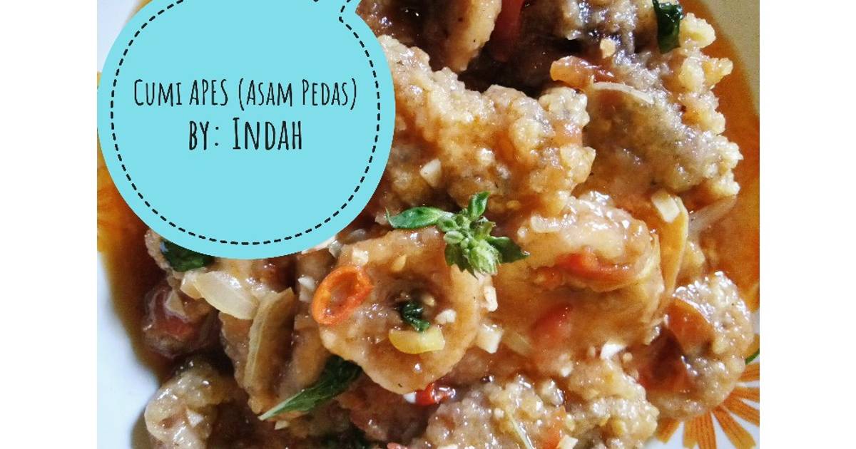 Resep Cumi apes (asam pedas) oleh Indah Dwi Ayuni - Cookpad
