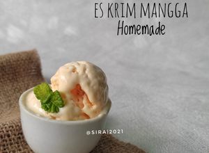 Resep es krim susu uht mangga rumahan enak dan mudah - Cookpad