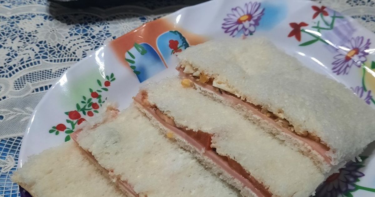 sandwich de miga de huevo duro - 20 recetas caseras- Cookpad