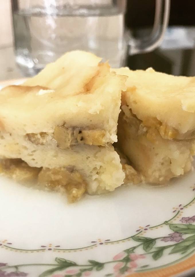 Resep Puding roti pisang mpasi 16m oleh Dina bramantyo - Cookpad