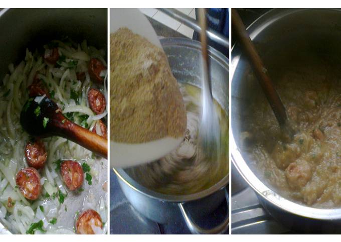 Pavo criollo de harina tostada Receta de Daniela Luisa- Cookpad