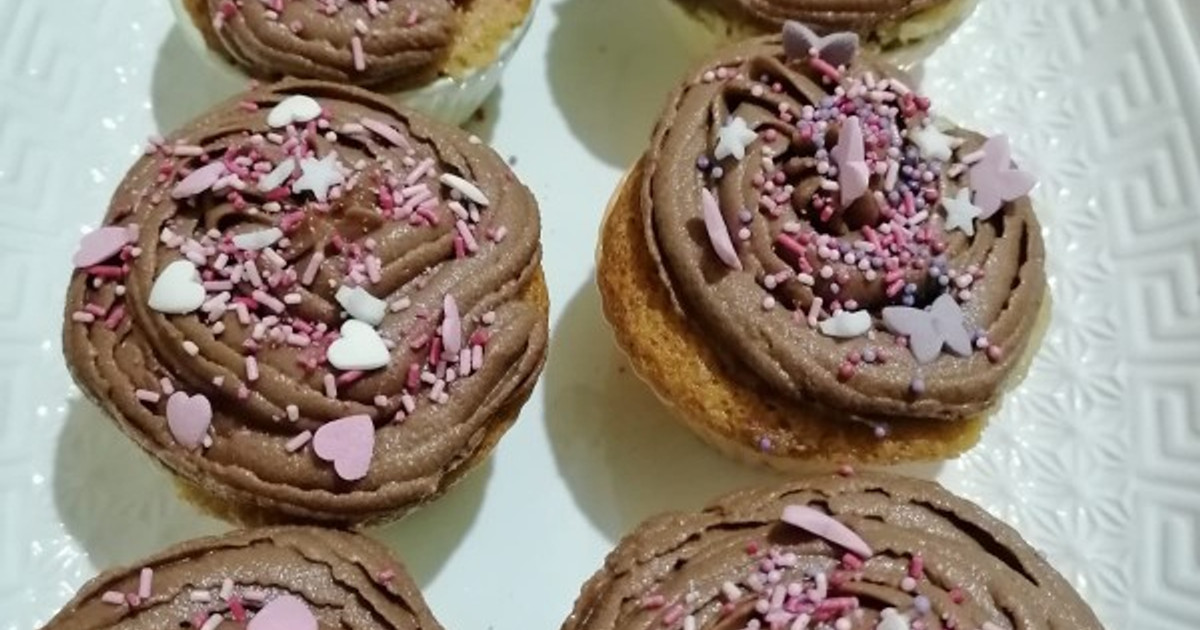 Cupcakes Topping Chocolat de akhawat's kitchen - Cookpad
