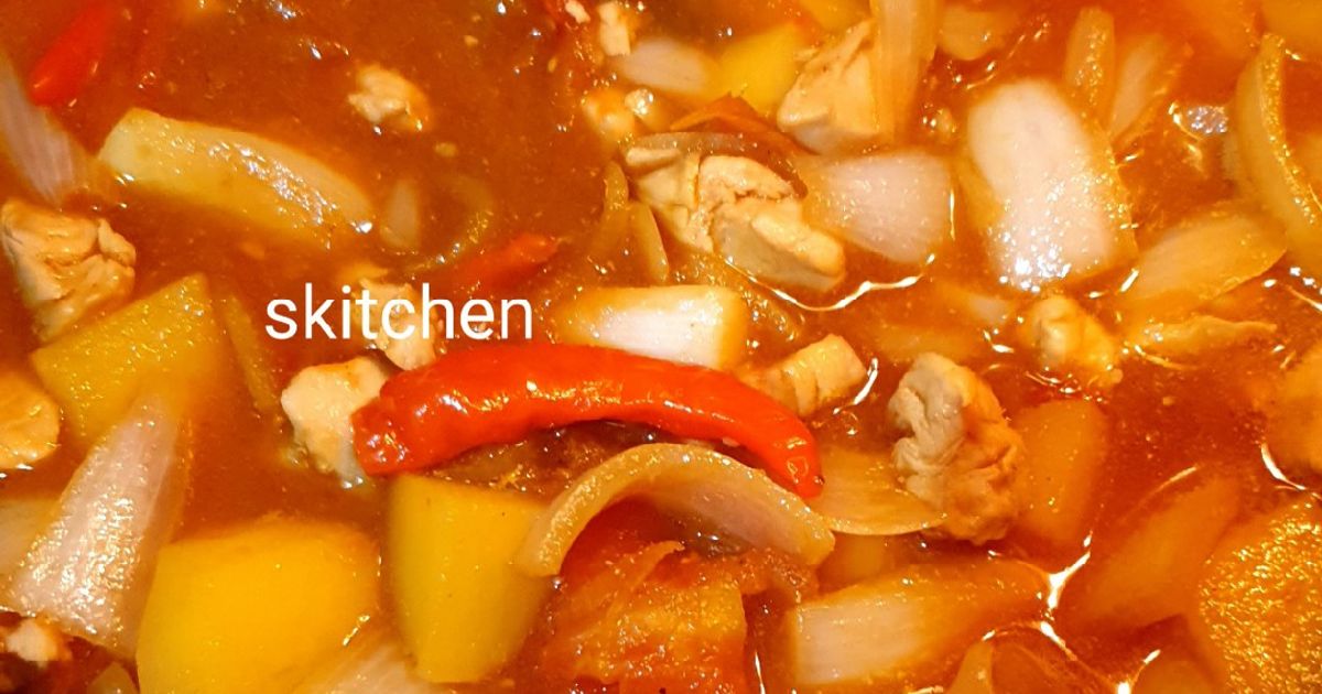 Resep Tomato Chicken Stew / Bistik Ayam Pedas oleh SKITCHEN - Cookpad