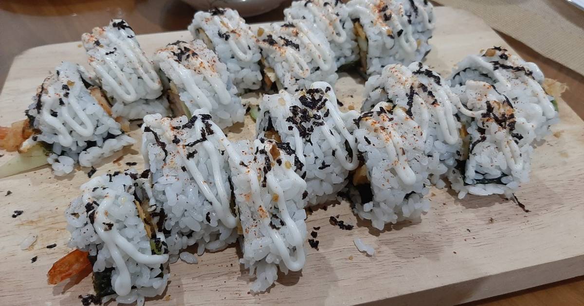 12 resep sushi california roll enak dan mudah - Cookpad